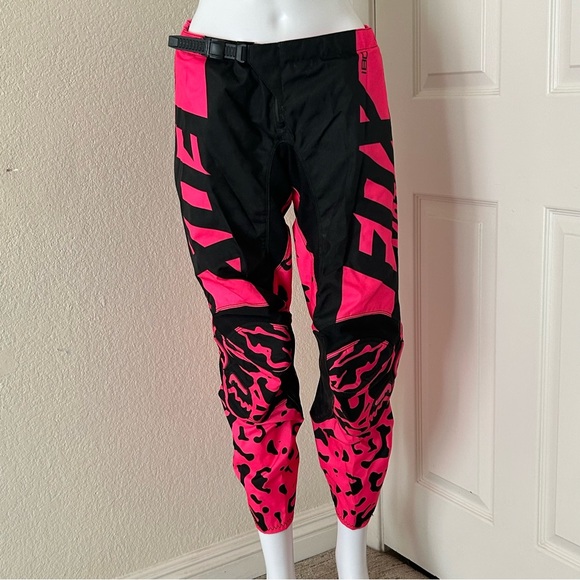 Fox | Pants & Jumpsuits | Fox Head Racing 8 Neon Pink Black Leopard ...